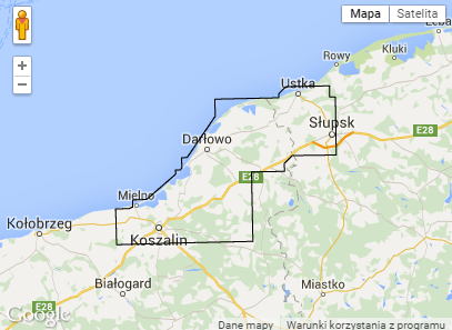 Mapa ExpressMap Bałtyk Wybrzeże Środkowe - Wschodnie - Laminowana - WGL.pl