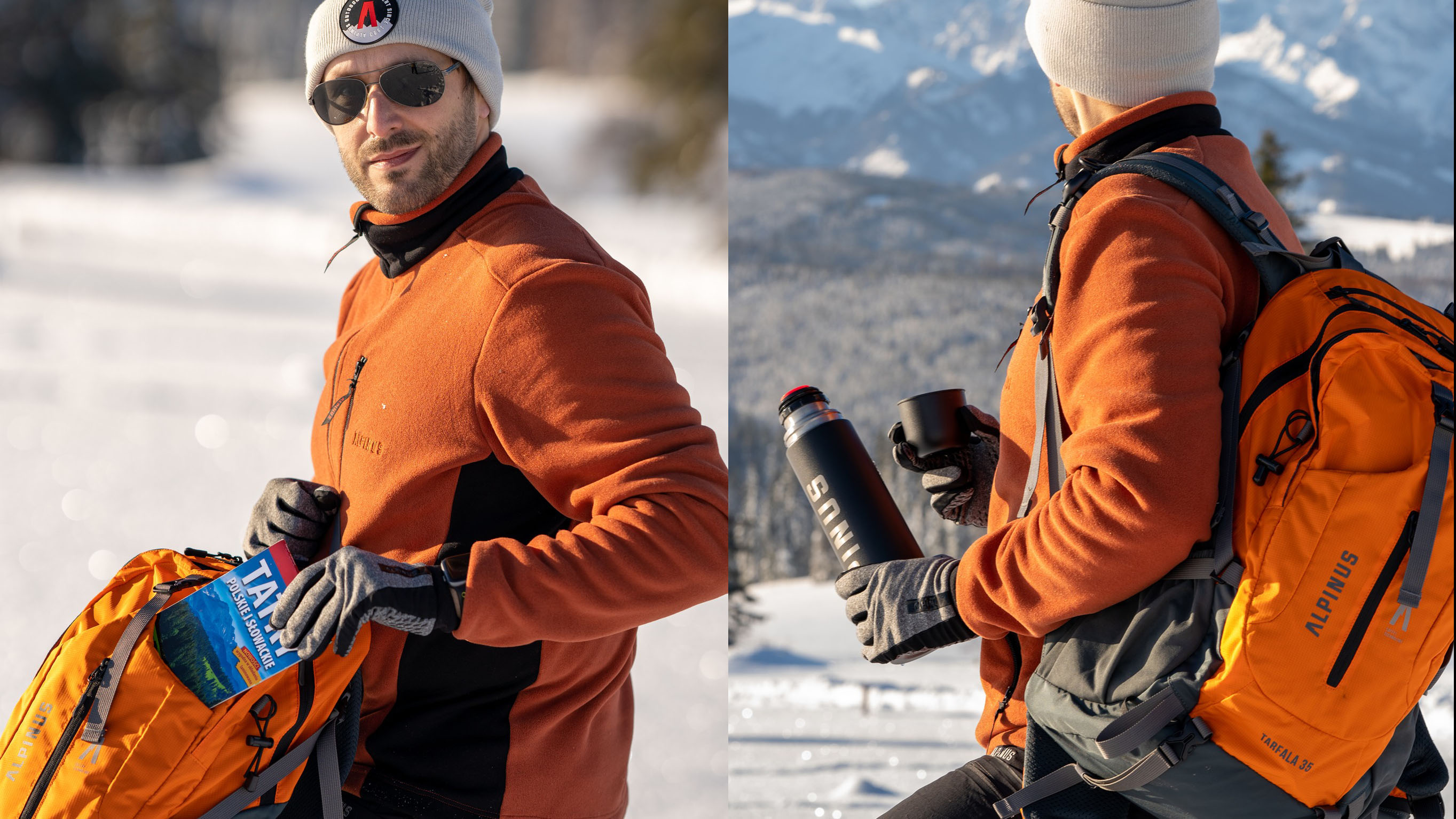 ALPINUS Tarfala 35 - niebieski - plecak turystyczny z siatką dystansową